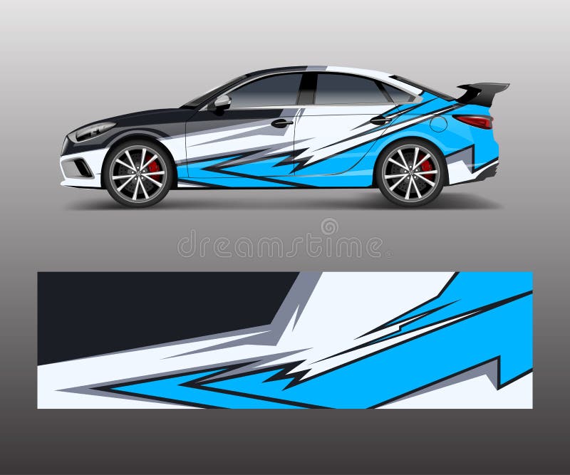 Modern Stripe for Racing Car Wrap, Sticker, and Decal Design Vector ...
