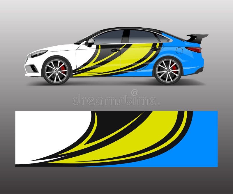 Modern Stripe for Racing Car Wrap, Sticker, and Decal Design Vector ...