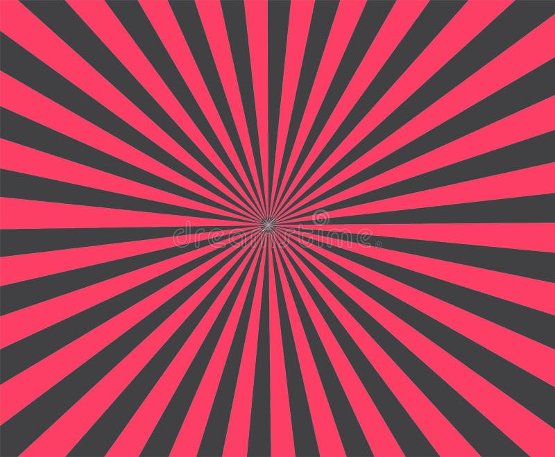 Modern Stripe Rays Red Background. Vector Brust Illustration Stock ...