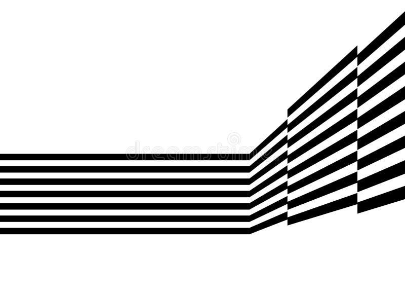 Modern Striped Black and White Pattern of Straight Broken Lines. Design ...