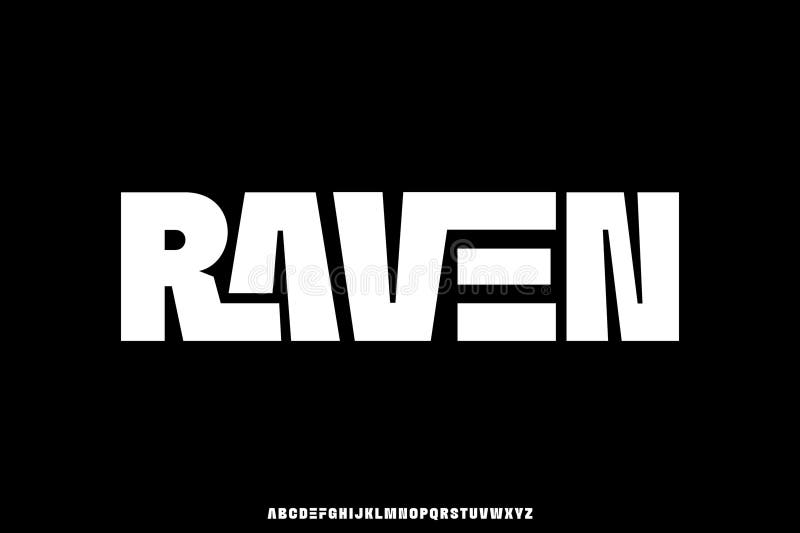 Modern Strong Bold Sans Serif Alphabet Display Font Vector Stock Vector ...