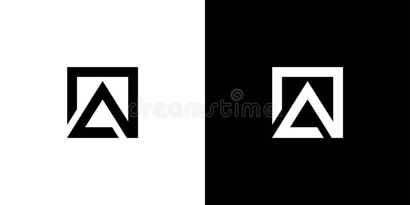 Modern and Strong a Logo Design Stock Vector - Illustration of line ...