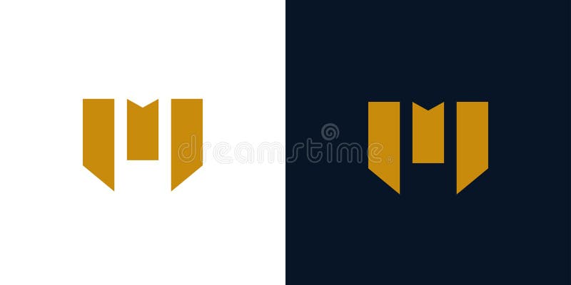 Modern and Strong M Logo Design Stock Vector - Illustration of unique ...