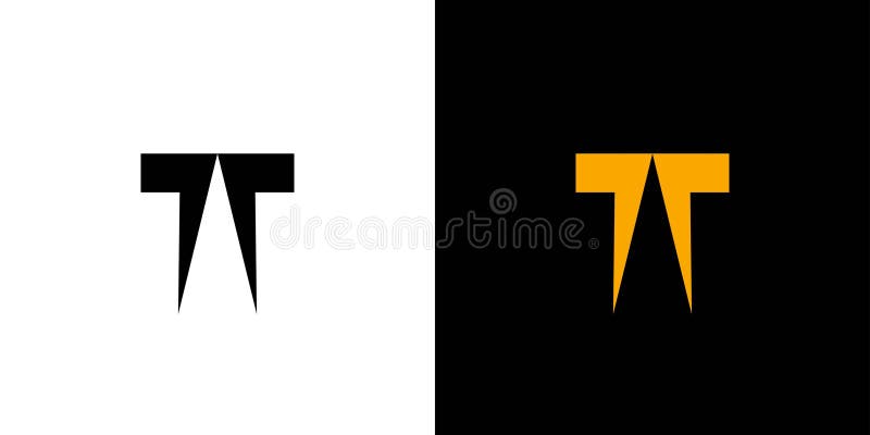 Modern and Strong T Road Logo Design Stock Vector - Illustration of ...