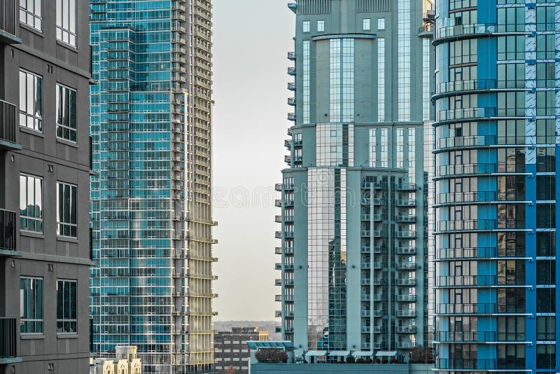 Modern Structure of City Highrise Architectureac Stock Photo - Image of ...