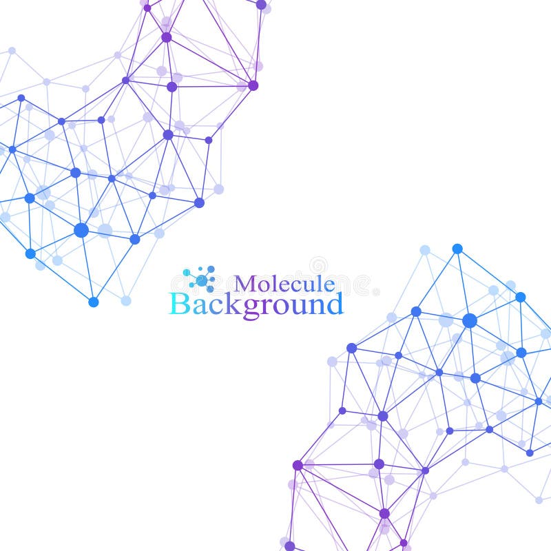 Modern Structure Molecule DNA. Atom Stock Vector - Illustration of ...