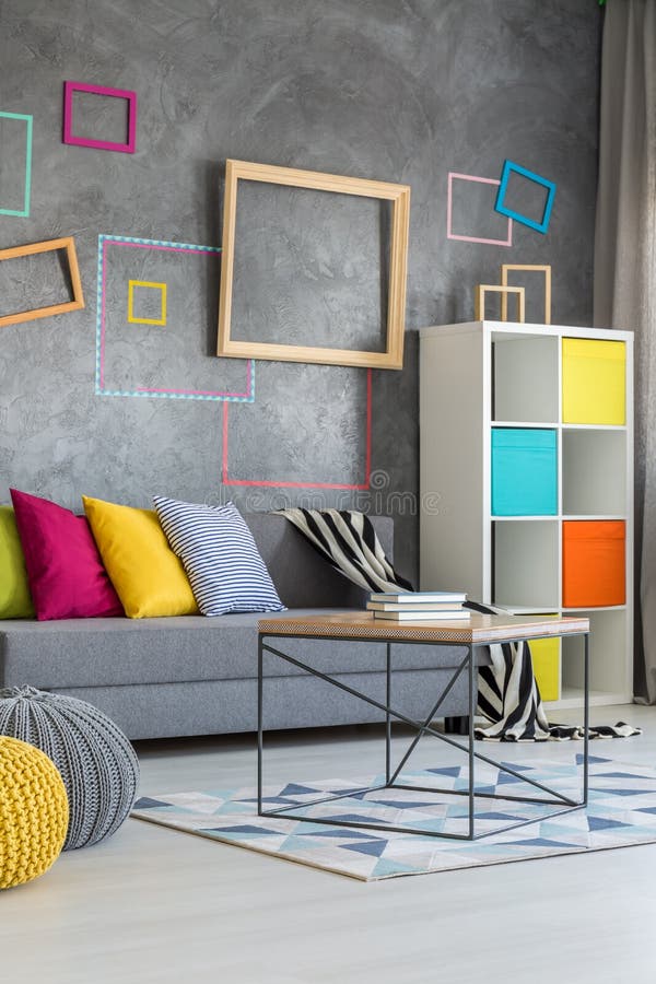 Modern student room stock photo. Image of home, contemporary - 79160922