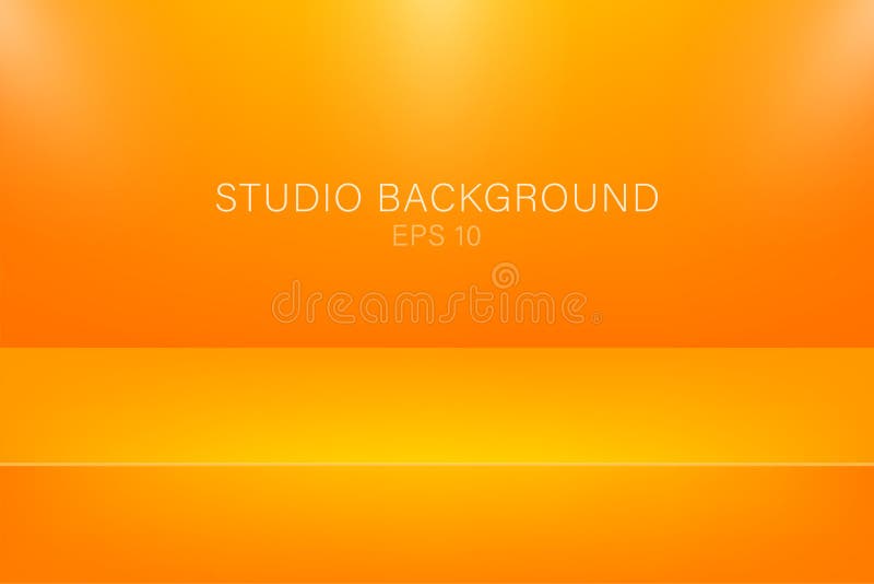 Modern Studio Background, Great Design for Any Purposes. Vector Orange ...