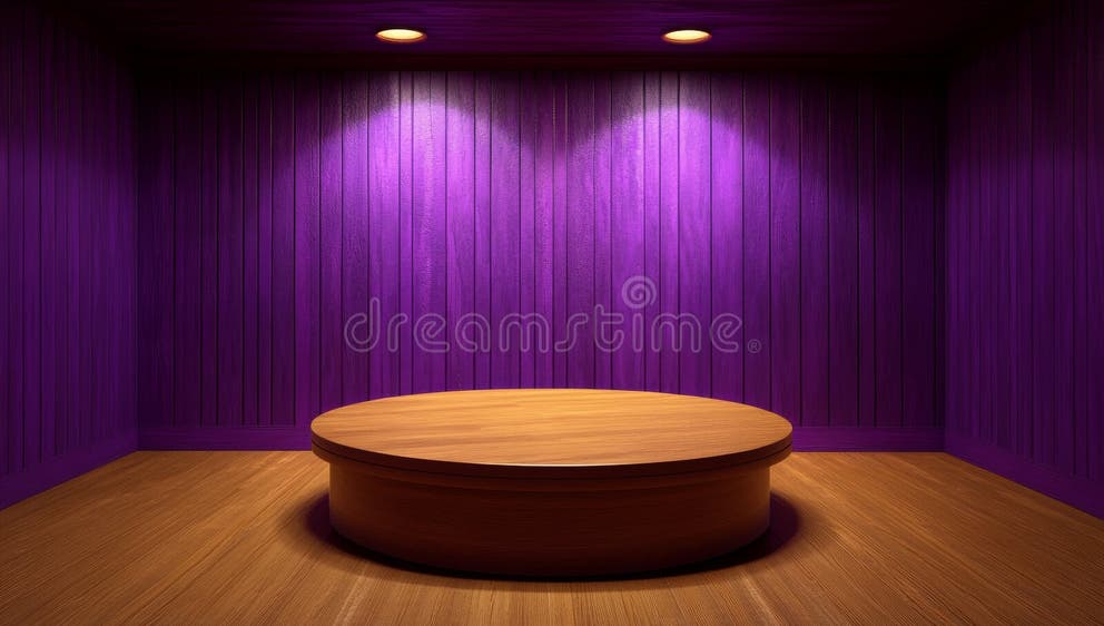 Modern Studio Interior Showcased through 3d Render of Wide Angle Stage ...