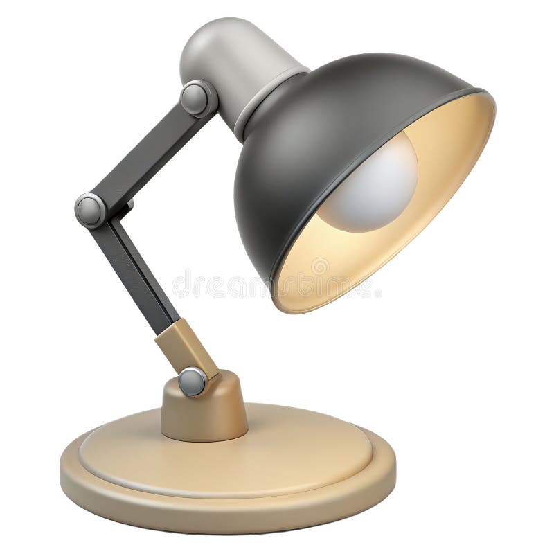 Modern Studio Lamp. Render 3d Style, Isolated on White Background.AI ...