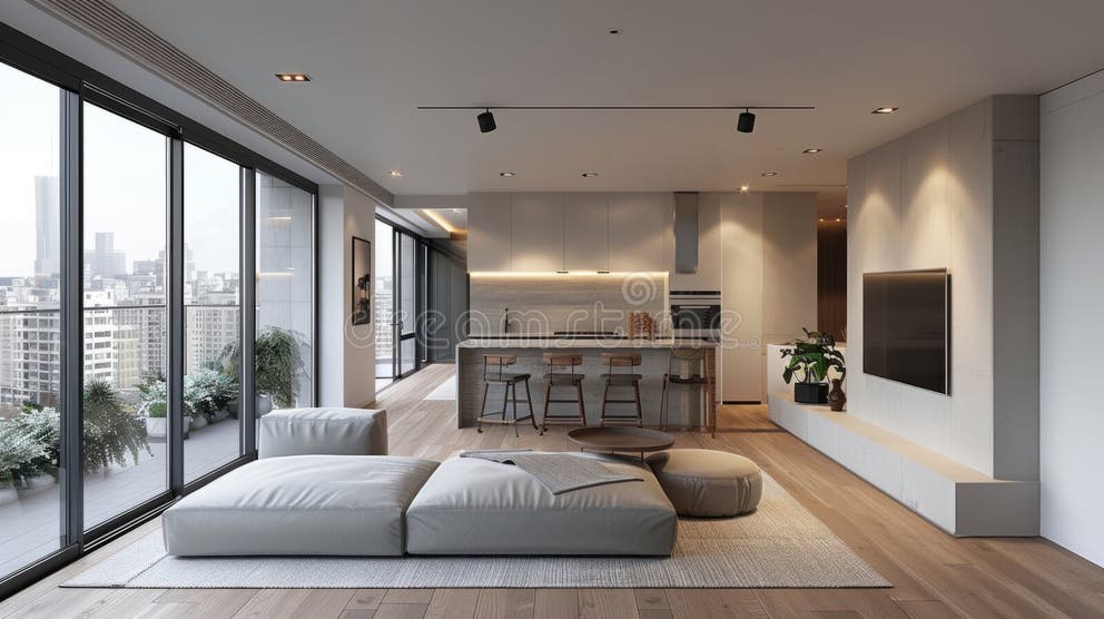 Modern Studio Layout, the Minimalist Studio Apartment Features an Open ...