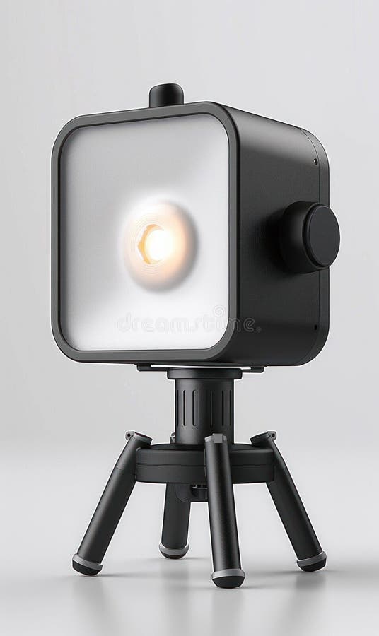 Modern Studio Light on Tripod. Generative Ai Stock Illustration ...