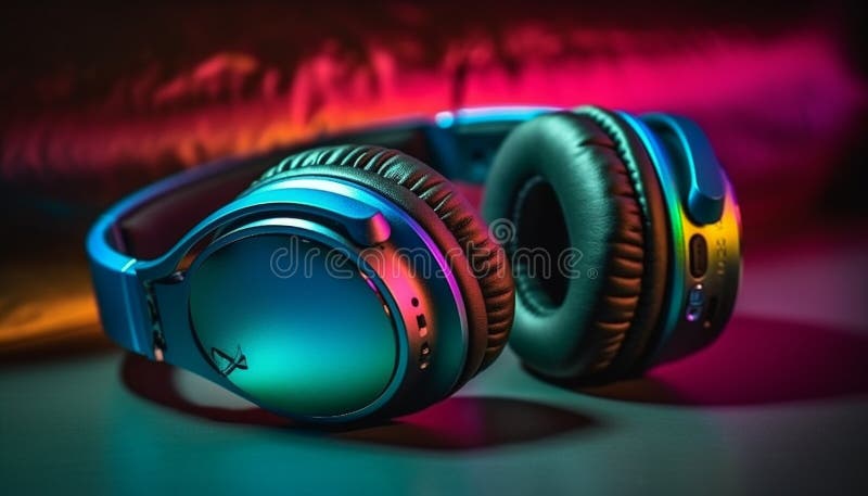 Modern Studio Shot Showcases Multi Colored Audio Equipment for ...