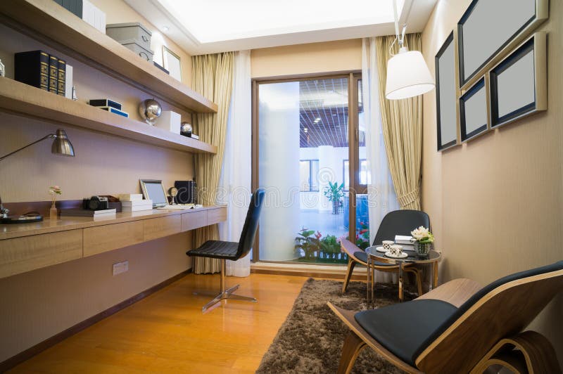 Nice study room stock photo. Image of pattern, carpet - 36136882