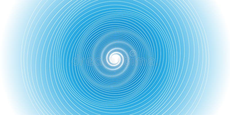 Modern Style Abstract Light Blue Background with Spiralling Centered ...