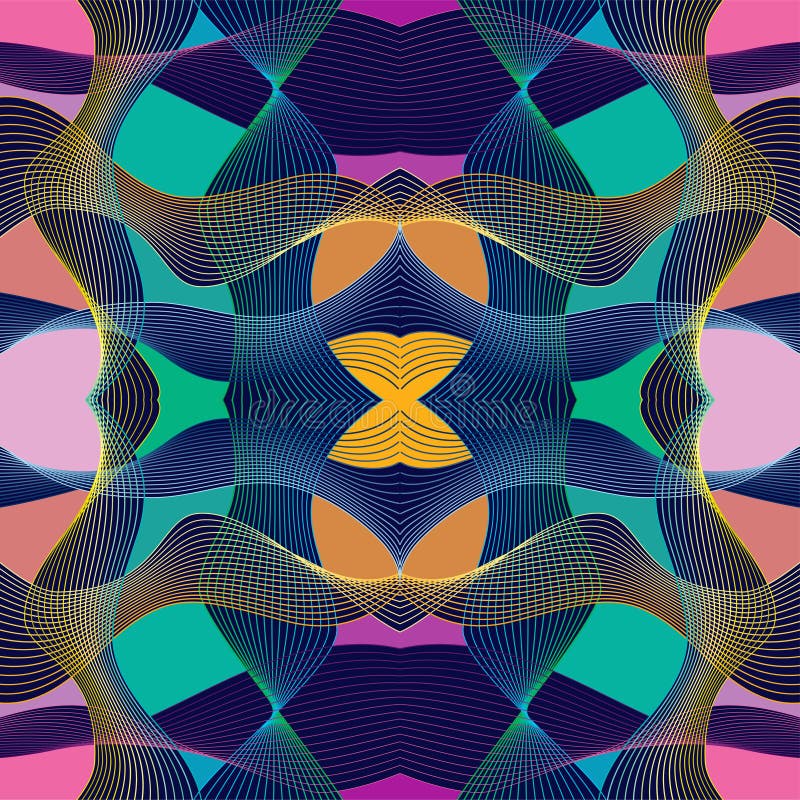 Modern Stle Abstraction with Composition Made of Various Rounded Shapes ...