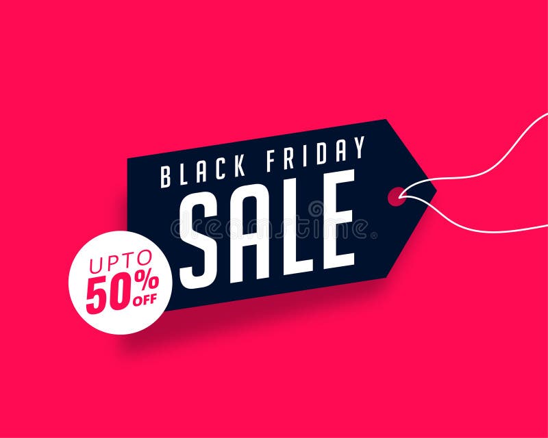 Modern Style Black Friday Sale Coupon Tag Background Design Stock ...