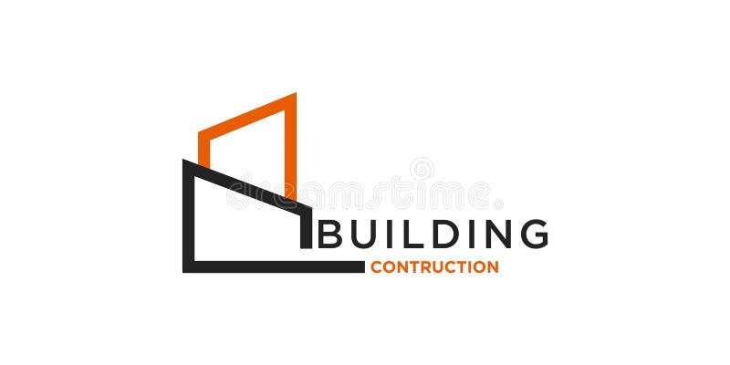 Modern Style Building Construction Logo Design. Premium Vector Stock ...