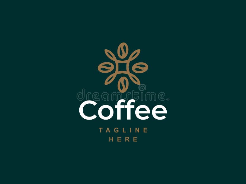 Modern Style Coffee Shop Logo 1 Stock Illustration - Illustration of ...
