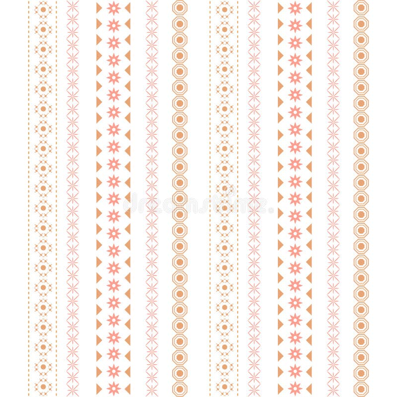 Modern Style of Embroidery Pattern for Cafe Design Stock Vector ...