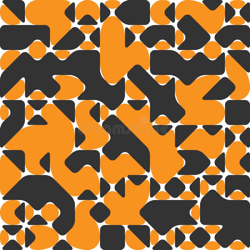 Fashion Flow Various Rounded Shapes Abstract Background Stock Vector ...