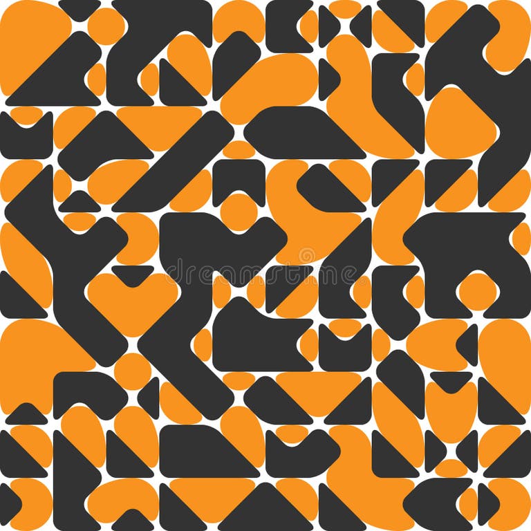 Fashion Flow Various Rounded Shapes Abstract Background Stock Vector ...