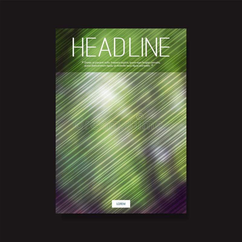 Modern Style Flyer or Cover Design for Your Business with Defocused ...