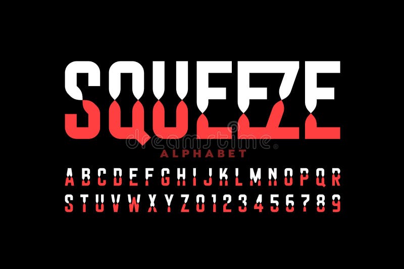 Modern style font stock vector. Illustration of design - 178677473