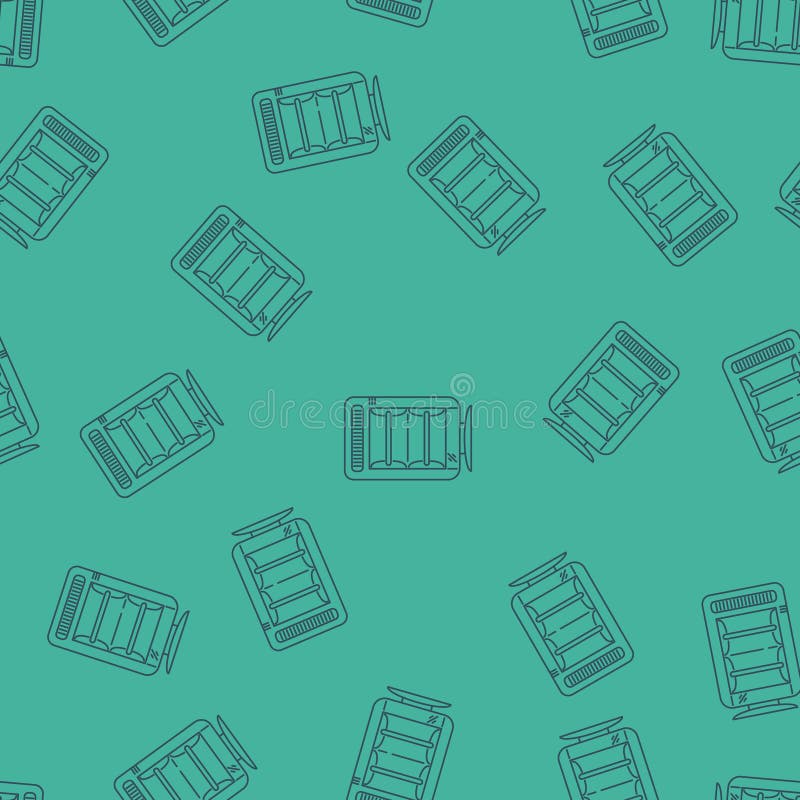 House Heating Vector Seamless Pattern Stock Vector - Illustration of ...