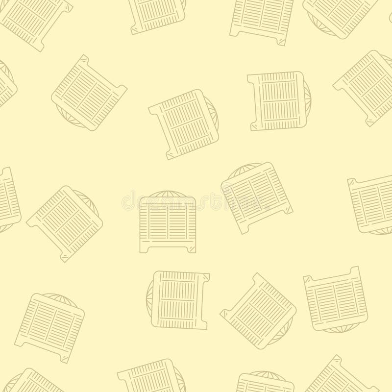 House Heating Vector Seamless Pattern Stock Vector - Illustration of ...