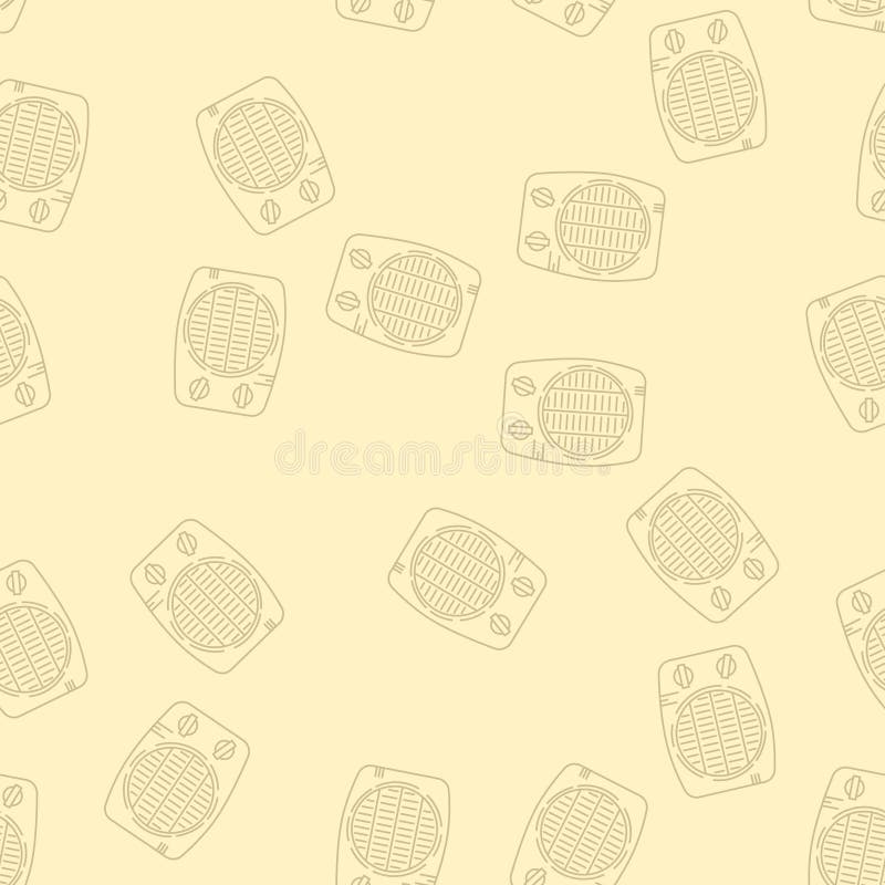 House Heating Vector Seamless Pattern Stock Vector - Illustration of ...