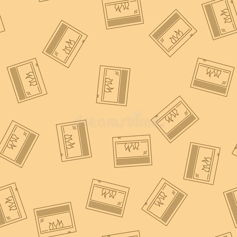 House Heating Vector Seamless Pattern Stock Vector - Illustration of ...