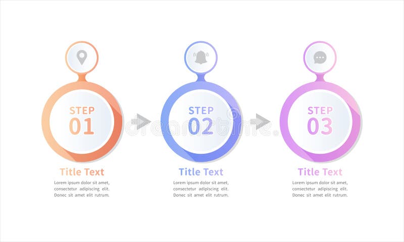 Modern Style Infographic with Business Timeline Template for Introducing Steps Stock Vector ...