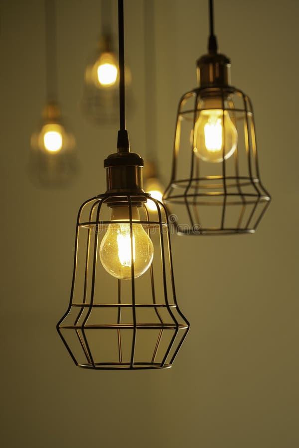 Modern Style Lighting Bulb Decor, Luxury Retro Light Bulb Interior ...