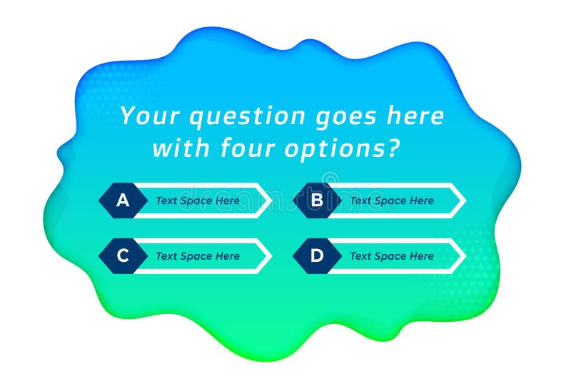 Modern Style Multiple Option Quiz Template Guess and Win Lottery Stock ...