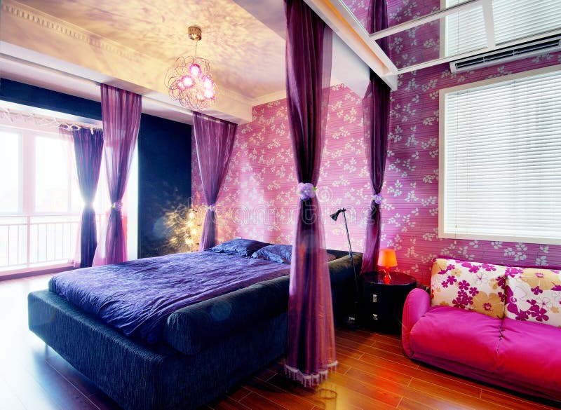 Modern Style Room Decorated Stock Image - Image of expensive, chamber ...