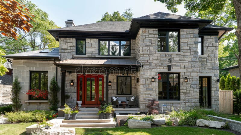 A Modern-style Villa, Featuring Layered and Progressive Design Elements ...