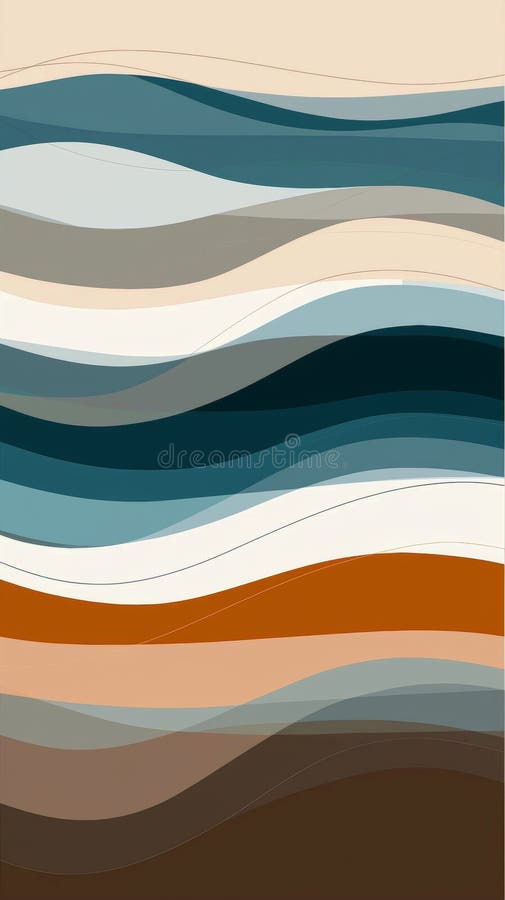 Modern and Stylish Abstract Background Featuring Wavy Stripes in a ...