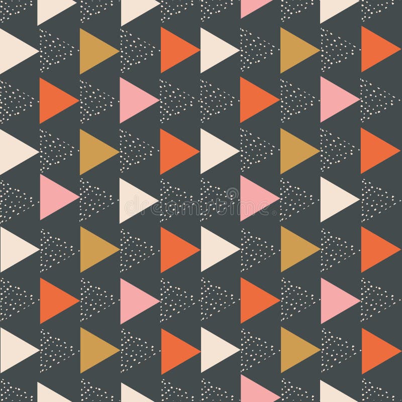 Modern Stylish Abstract Geometric Background with Horizontal Triangles ...