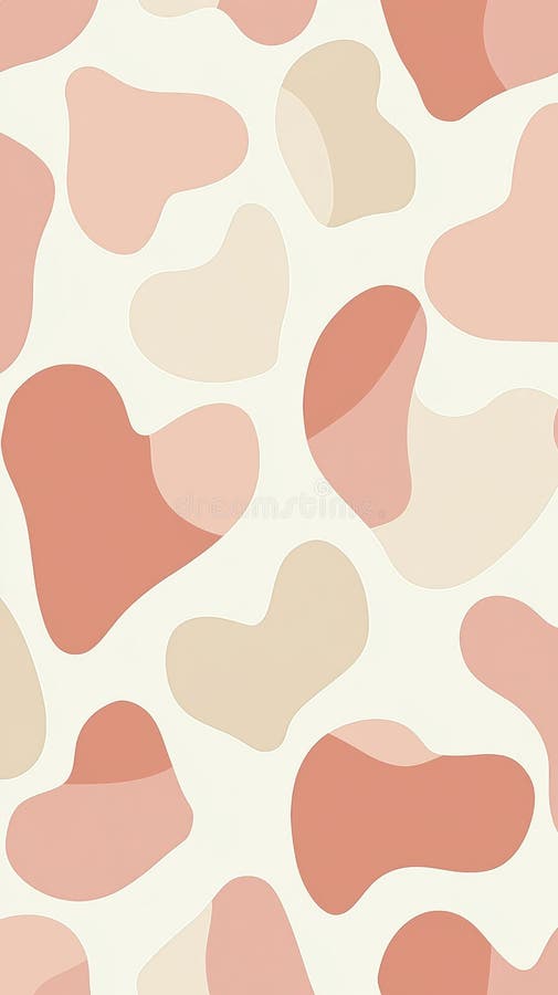 Modern and Stylish Abstract Seamless Pattern Featuring Pastel Pink and ...