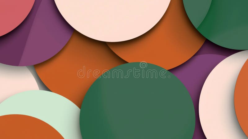 Modern and Stylish Background Design with Colorful Circles Overlapping ...