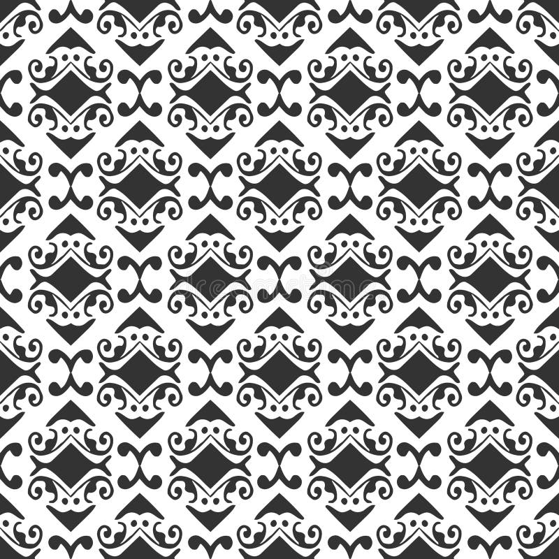 Modern Stylish Black and White Pattern. Repeating Shapes Stock ...
