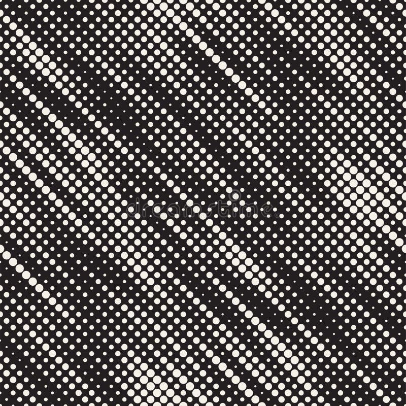 Modern Stylish Halftone Texture. Endless Abstract Background with ...