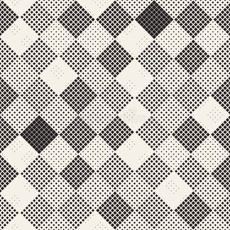 Modern Stylish Halftone Texture. Endless Abstract Background with Random Size Squares Stock ...