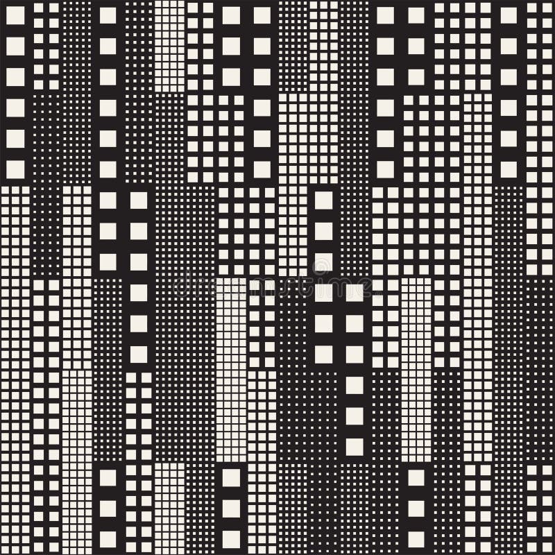 Modern Stylish Halftone Texture with Random Size Squares. Vector ...