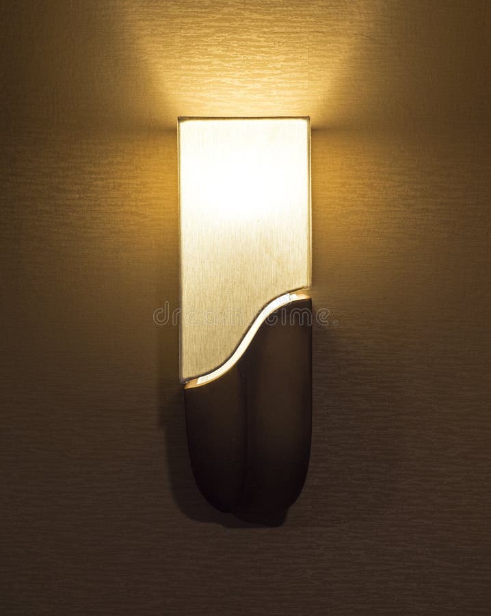 A Stylish Wall Lighting Fixture Stock Image - Image of switch, lighting ...