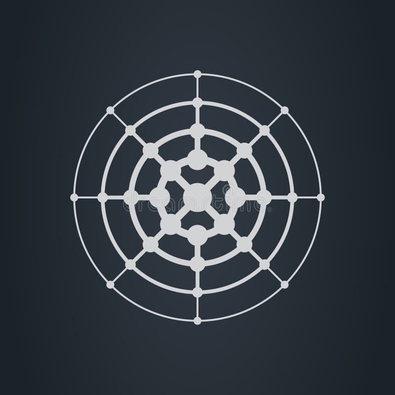 Modern Stylish Logo. Design Element with Circles and Lines. Vector ...