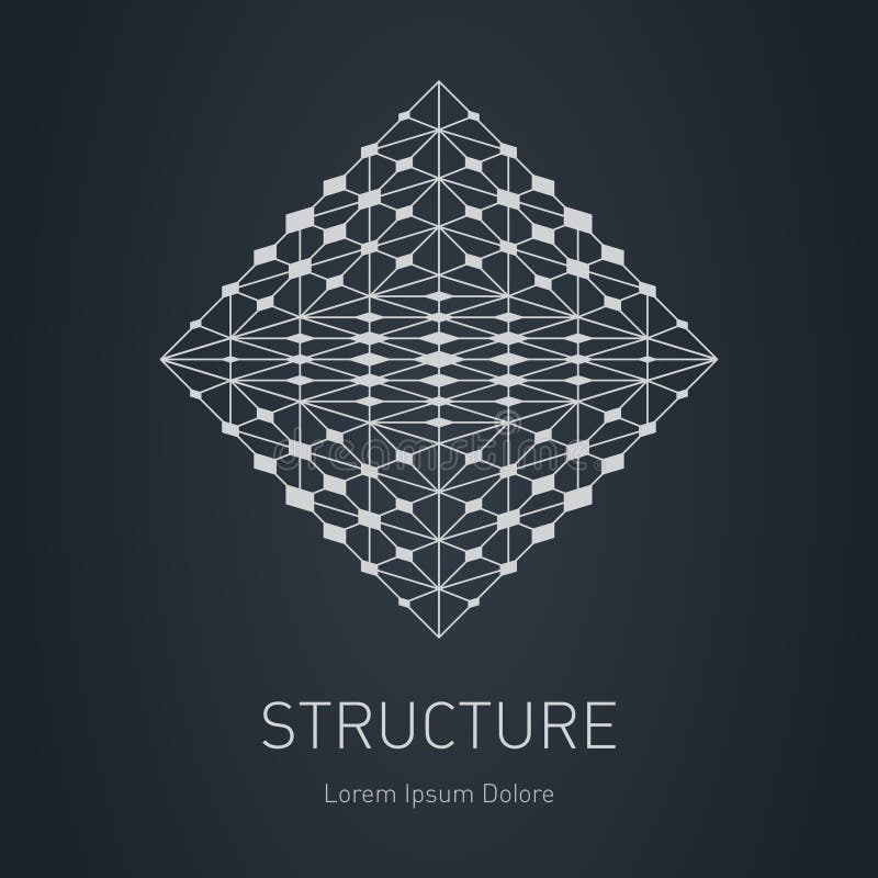 Modern Stylish Logo. Design Element with Squares, Triangles and Rhombus ...