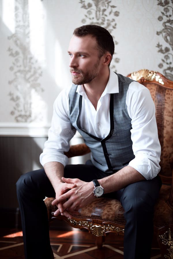 Modern Stylish Man stock photo. Image of beauty, copy - 70410696