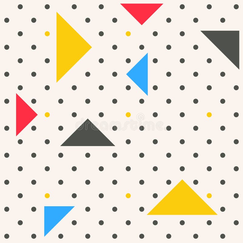Modern Stylish Seamless Pattern. Repeating Background with Triangles ...